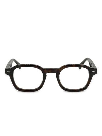 Peter and May lunettes de vue à monture géométrique - Marron