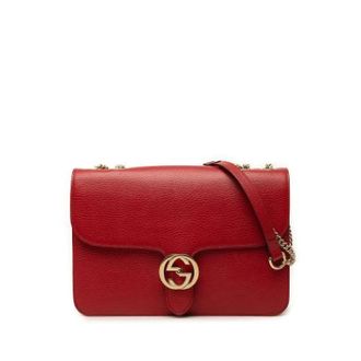 Gucci Sac bandouli&egrave;re vintage doccasion - Femme - Pre-owned - Rouge - Taille: ONE Size