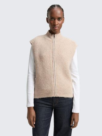 Tom Tailor Cardigan Pullover & Strickjacken Pullunder mit Stehkragen