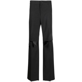 Givenchy Graue Wollhose mit Cut-Outs - - Trousers - Herren - Grau - M