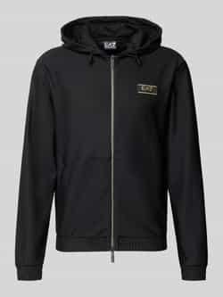 Emporio Armani Regular Fit Sweatjacke mit Logo-Patch