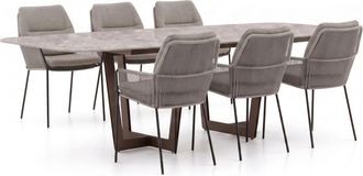 Suns Punta/Palermo 240 cm Gartenm&ouml;bel-Set 7-teilig