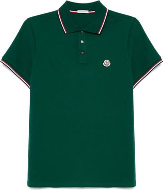 Moncler Poloshirt mit Logo - Grün