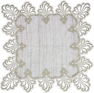 Plauener Spitze 3086L_11_4242 Tischdecke Nizza L, Gr&ouml;&szlig;e 42 x 42 cm, rechteckig