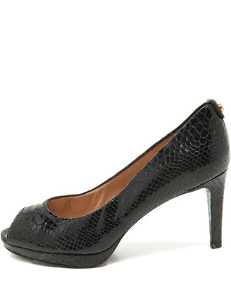 Stuart Weitzman escarpins en cuir &agrave; talon 95 mm - Noir