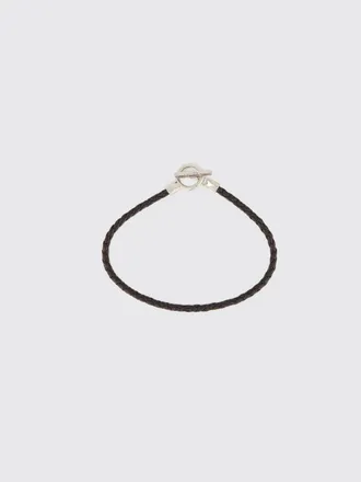 Bottega Veneta Armband aus gewebtem Nappaleder mit Silberschlie&szlig;e