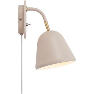 Nordlux Applique murale fleur 15 M&eacute;tal Beige, H.26.4 - IP20 - E14 / Int&eacute;rieur