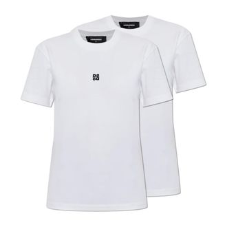 Dsquared2 Femme, Tops, Blanc, Taille: 36 FR T-Chemises