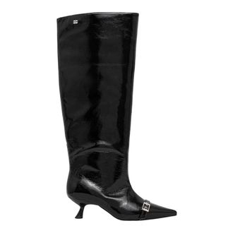 Ganni Stiefel mit &Ouml;sen und lockerem Schaft - - Shoes - Damen - Schwarzk - 39 EU