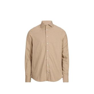 Aur&eacute;lien Chemise slim en coton et laine