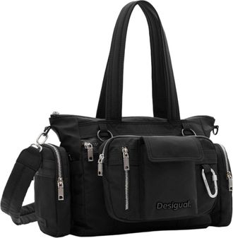 Desigual Womens Accessories Nylon Hand Bag, Black