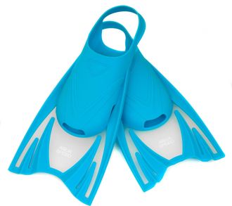 Aqua Speed Aqua-Speed Flossen Schwimmflossen Trainingsflossen Kleinkinder - für Jungen und Mädchen - für Schwimmtraining in Meer und Pool - Frog, hellblau, 25-29