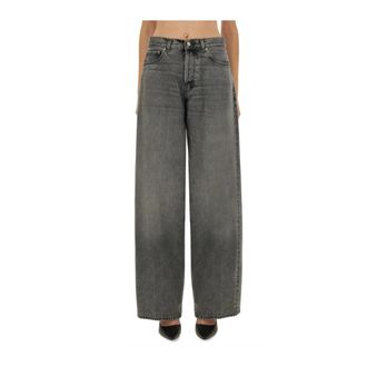 Haikure Femme, Jeans, Gris, Taille: W24 Wide Leg Distressed Denim Jeans