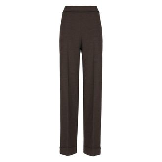 D.exterior Gerade geschnittene Hose - - Trousers - Damen - Braun - XS