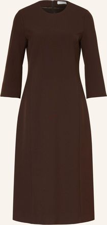 PESERICO Peserico Kleid Mit 3/4-Arm Und Schmucksteinen braun