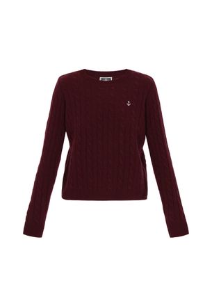 Dreimaster Dreimaster Pullover Frauen Burgund