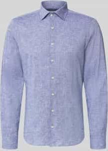 Roy Robson Slim Fit Freizeithemd mit Leinen-Anteil