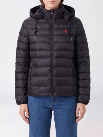 Polo Ralph Lauren Doudoune courte en nylon &agrave; capuche avec logo poney brod&eacute;