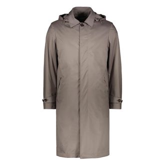 Moorer Kapuzen wasserdichter Regenmantel mit Taschen - - Coats - Herren - Braun - M