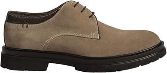 Desa Chaussures &agrave; Lacets Man - Tige en Cuir, Talon Plat, Respirantes, Semelle d&eacute;contract&eacute;e | Brun - 41