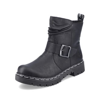 Rieker Damen Klassische Stiefeletten Y2459, Frauen Stiefeletten,Ladies,Boots,Stiefel,Bootee,Booties,halbstiefel,Kurzstiefel,schwarz (00),39 EU / 6 UK