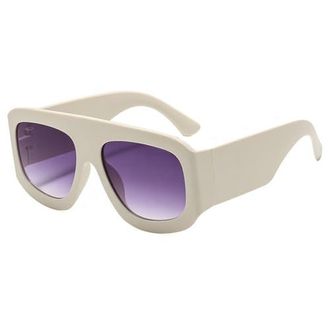 Generic Lunettes De Soleil Dext&eacute;rieur &Agrave; Grande Monture For Hommes, For Les D&eacute;placements Quotidiens, Vacances Et La Conduite(White)