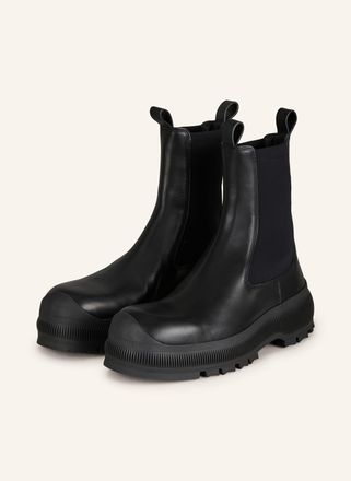 Jil Sander Chelsea-Boots schwarz