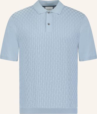 Roy Robson Roy Robson Strick-Poloshirt blau