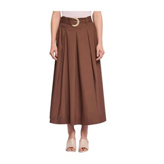 Gaud&igrave; Femme, Jupes, Brun, Taille: 36 FR Longuette Skirt