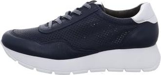 Paul Green Baskets 5440-027, perforé/tressée, bleue, femme, bleu, 37 EU