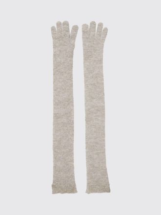 Brunello Cucinelli Gants au design basique en tricot de laine et mohair