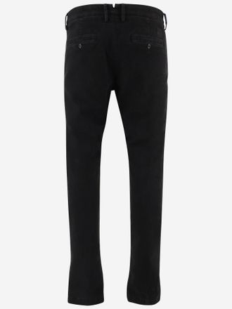 Jacob Cohen Mens Pants Stretch Cotton-Blend Black Trousers