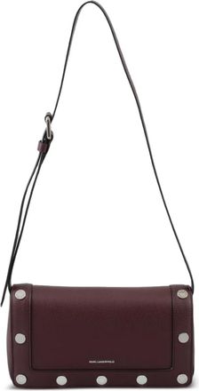 Karl Lagerfeld K/Rocky Marais Schultertasche mit Nieten - Rot