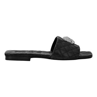 Philipp Plein Sandalen Flat Crystal Skull - - Shoes - Damen - Schwarzk - 35 EU