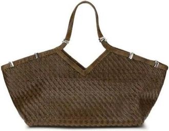 Benedetta Bruzziches Femme, Sacs, Brun, Taille: ONE Size Sac &agrave; main en cuir de buffle avec design structur&eacute;