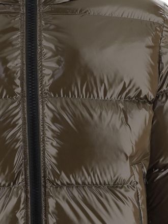 Herno Mens Down Jacket Quilted Nylon Olive Green Padded &