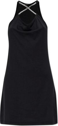 Misbhv Misbhv, Femme, Robes, Noir, Taille: 40 FR Chain-detail Halterneck Dress