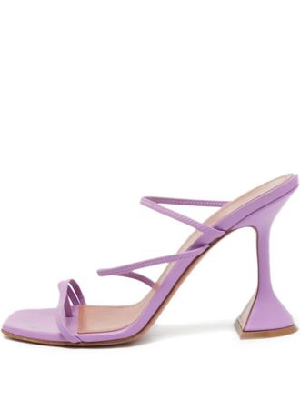 Amina Muaddi sandales Naima 110 mm &agrave; design pre-owned - Violet