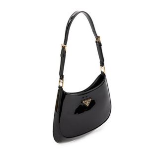 Prada Umhängetasche aus Lackleder in Schwarz