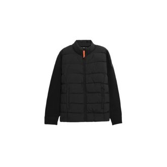 Gertrude Moderne Stepp-Strickjacke mit Rei&szlig;verschluss - - Jackets - Herren - Schwarzk - S