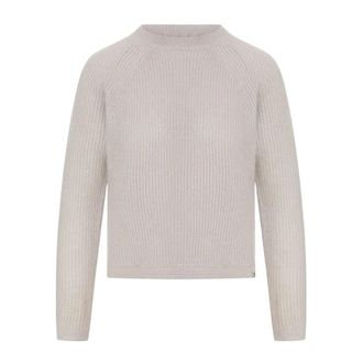 Herno Rippstrick-Pullover mit Pailletten - - Knitwear - Damen - Beige - M