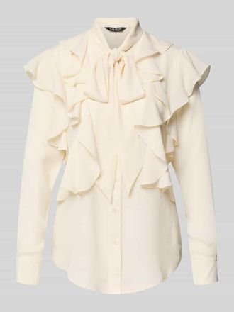 Lauren Ralph Lauren Regular Fit Schluppenbluse mit Volants Modell CHALON
