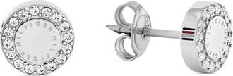 Tommy Hilfiger Jewelry Boucles Doreilles Puces pour Femme en Acier Inoxydable avec des Cristaux - 2780907