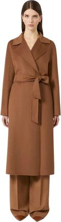 Max Mara Femme, Manteaux, Brun, Taille: 38 FR Midi Coat