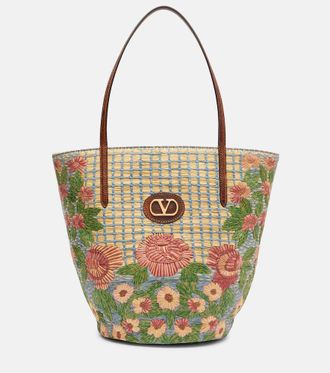 Valentino Garavani Cabas Panier De Fleurs VLogo