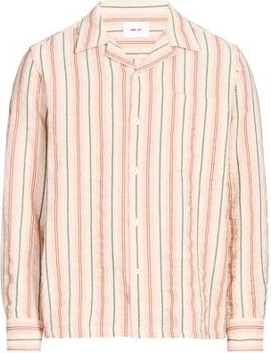 Nn.07 Chemise en coton m&eacute;lang&eacute;