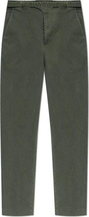 Diesel Homme, Pantalons, Vert, Taille: 2XL Pantalon en twill de coton enduit avec sangle biker
