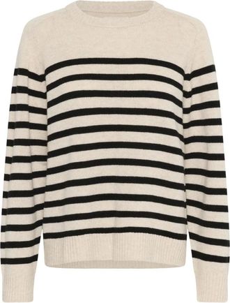 Part Two Femme, Pulls, Beige, Taille: 40 FR NiakaPW PU Strik 30309857 Tricot ras du cou