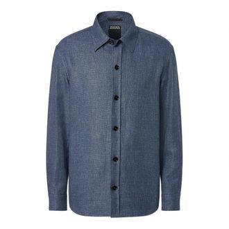 Ermenegildo Zegna Homme, Chemises, Bleu, Taille: XL Chemise 232 Road