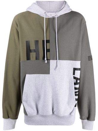 Helmut Lang hoodie &agrave; logo imprim&eacute; - Gris